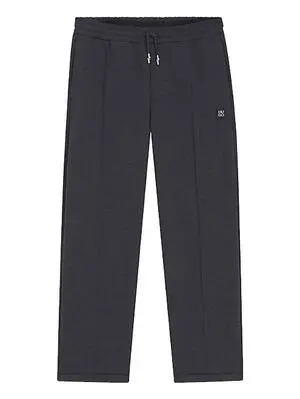 Hugo Pintuck-pleat Relaxed-fit Cotton-jersey Jogging Bottoms - Medium Grey