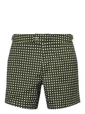 TOM FORD Polka-dot Print Swim Shorts - Combo Green