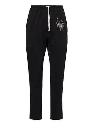 RICK OWENS X MONCLER Moncler X Rick Owens Cotton Knitted Jogging Bottoms - Black