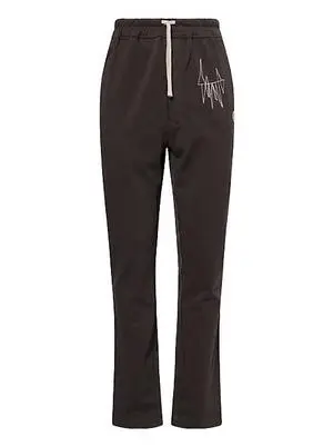 RICK OWENS X MONCLER Moncler X Rick Owens Cotton Knitted Jogging Bottoms - Dark Dust