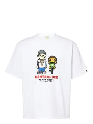 A BATHING APE X Spotify X Syna Baby Milo Relaxed-fit Cotton-jersey T-shirt Xxl - White