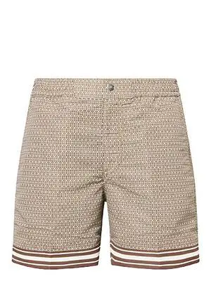 CHE Lucena Printed Swim Shorts - Light Brown