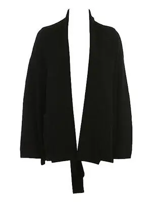 House Of Cb Relaxed-fit Wool Cardigan - Black