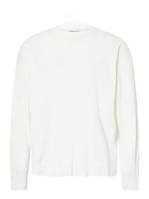 DUKE + DEXTER Cherub Vintage Long-sleeves Cotton-jersey Top - White