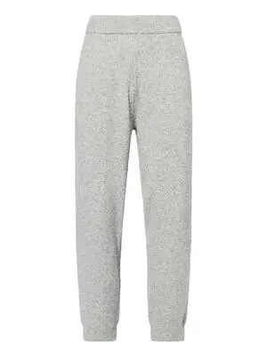 Calvin Klein Tapered-leg Knitted Jogging Bottoms - Grey Heather
