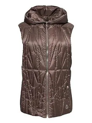 RICK OWENS X MONCLER Geocamo Ziplock Hooded Shell-down Vest - Dark Dust