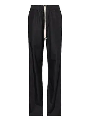 RICK OWENS X MONCLER Moncler X Rick Owens Drawstring Straight-leg Shell Trousers - Black
