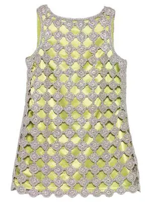 SIMONMILLER Sina Crochet Mini Dress - Green