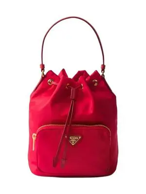 Prada Re-nylon Bucket Bag - Red