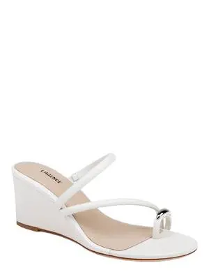 L'Agence Maritza Wedge Slide Sandal - Ecru