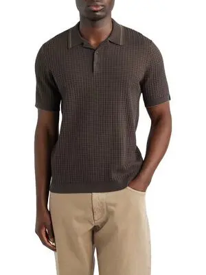 Rag & Bone Harvey Rib Polo Sweater - Stnwl