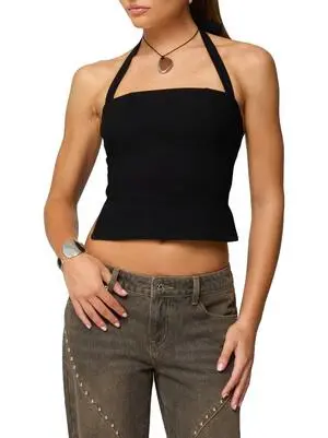 EDIKTED Halter Top - Black