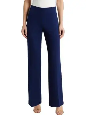 Anne Klein High Waist Wide Leg Trousers - Distant Mountain