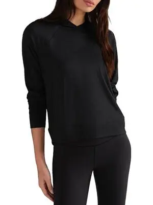 RHONE Serene Studio Hoodie - Pure Black