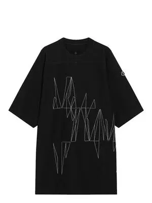 MONCLER + RICK OWENS Jumbo Cotton T-shirt - Black
