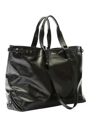 Isabel Marant Winna Tote Shoulder Bag Black