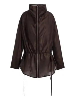 BIRROT Soonji Funnel-neck Windbreaker - Brown