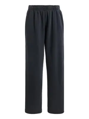 SLVRLAKE Washed-cotton Straight-leg Track Pants - Black