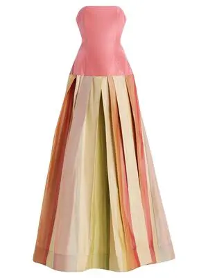 ROSIE ASSOULIN Strapless Silk Gown