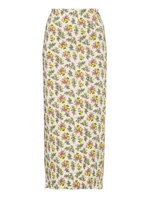 Dolce & Gabbana Printed Knit Midi Skirt - Floral