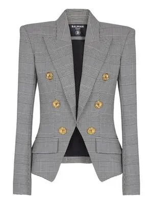 Balmain Wool-blend Tailored Jacket - Black