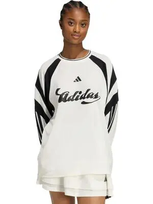 Adidas House Of Tiro Long Sleeve Jersey - Off White / Black