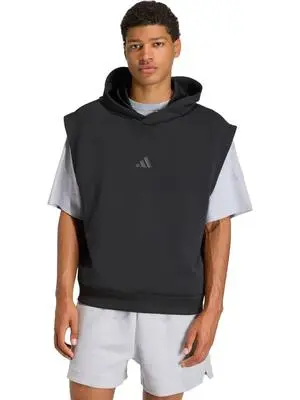 Adidas Soft Lux Hooded Vest - Black
