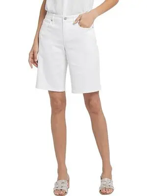 NYDJ Lilly High-rise Denim Shorts - Optic White