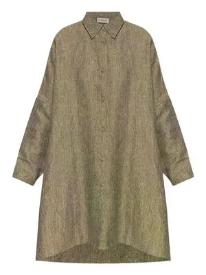Officine Générale Button-fastening Linen Shirt - Neutrals