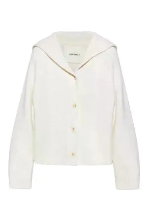 LISA YANG Mora Hooded Buttoned Cardigan - Neutrals