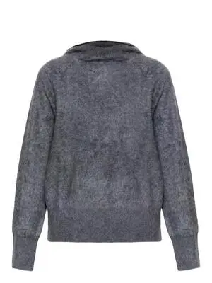 LISA YANG Rosaline Brushed Knit Sweater - Grey