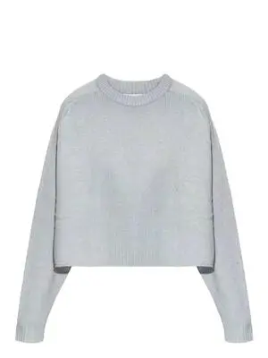 LISA YANG Karine Cropped Knitted Top - Blue