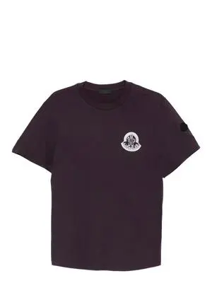 Moncler Logo-patch T-shirt - Purple