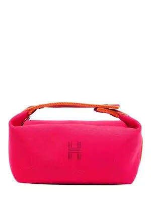 Hermès Small Toile Bride A Brac Case - Pink
