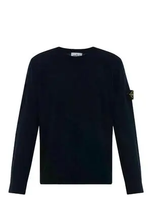 Stone Island Logo-patch Sweater - Blue