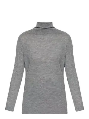 LISA YANG Roll-neck Knitted Top - Grey