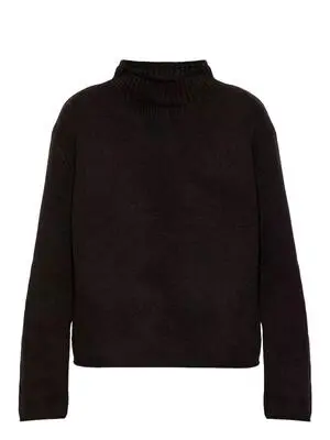 LISA YANG Nelsy High-neck Ribbed Sweater - Brown