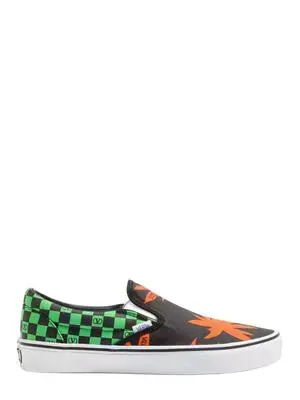 Valentino Garavani Vlogo Checkerboard Slip-on Sneakers - Black