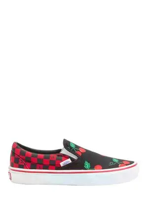 Valentino Garavani Vans X Cherryfic Print Slip-on Sneakers - Black
