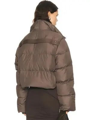 Rick Owens X Moncler Cropped Cyclopic Jacket - Dark Dust