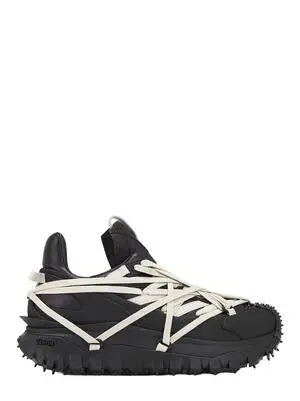 Rick Owens X Moncler Trailgrip Megalace Sneakers - Black