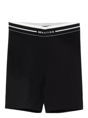 P.E Nation Avant Striped Short - Black