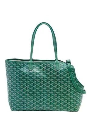 Goyard Ine Chien Gris Pet Carrier Travel Bag - Green