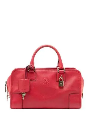 Loewe 2013 Goatskin Amazona 28 Satchel - Red