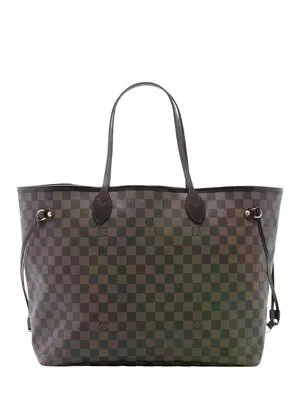 LOUIS VUITTON Damier Ebene Neverfull Gm Tote Bag - Brown
