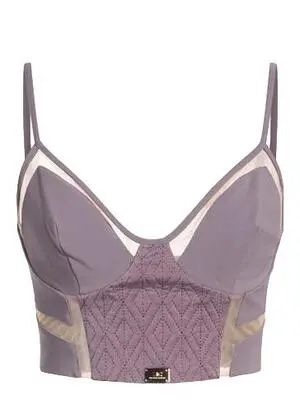 Elisabetta Franchi Crop Top - Purple
