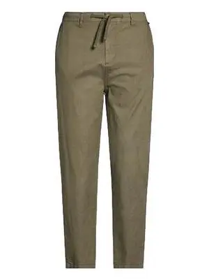IMPURE Linen And Cotton Military Pants - Green
