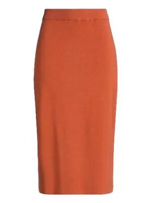 KONTATTO Knitted Midi Skirt - Rust