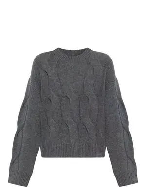 LISA YANG Sammie Cable Knit Sweater - Grey