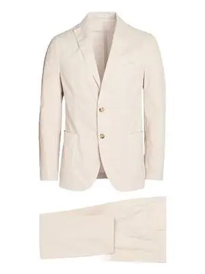 Boglioli Suit Size Cotton, Elastane - Off White